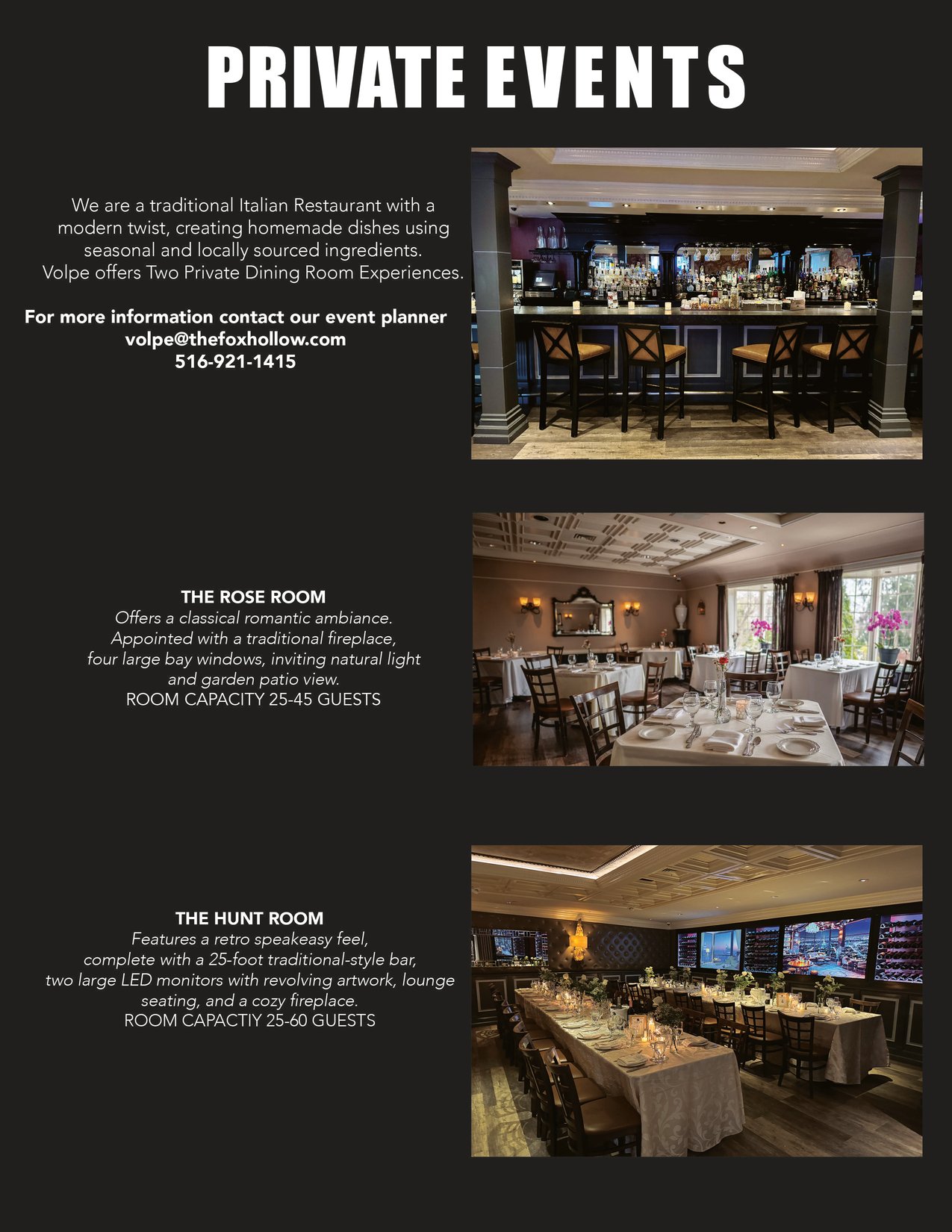 Italian Restaurant in Long Island | Volpe Ristorante